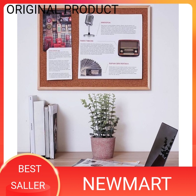 Jual Cork Board/ Papan pesan Dinding 60 x 45 Cm /Papan Pemberitahuan ...