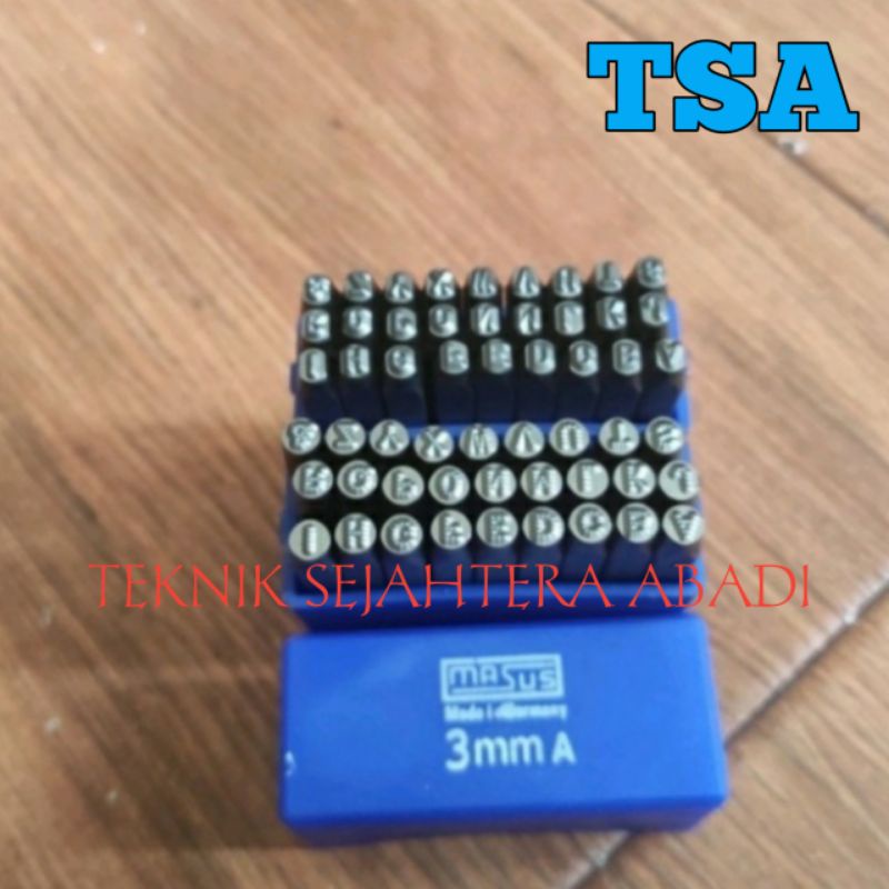 Jual ALAT KETOK HURUF 3 mm A - Z STAMP PUNCH 3 mm MASUS GERMANY ...