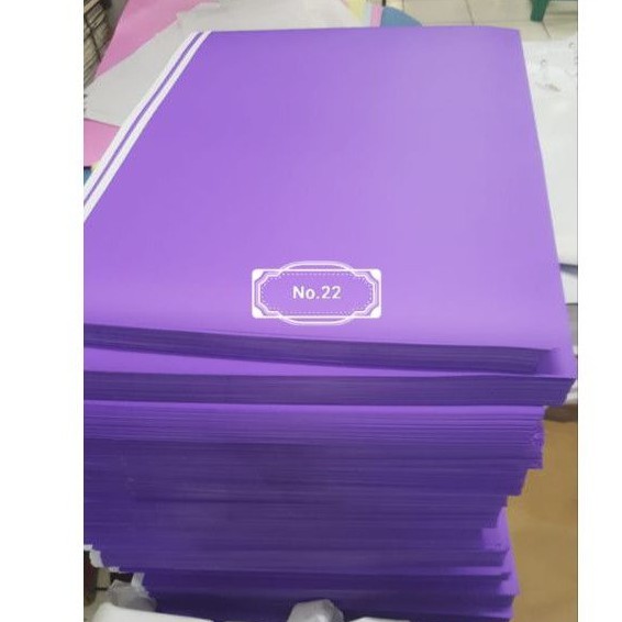 Jual Kertas Omega Foil Ungu Nomor 22 Karton Cover Omega Foil isi ...