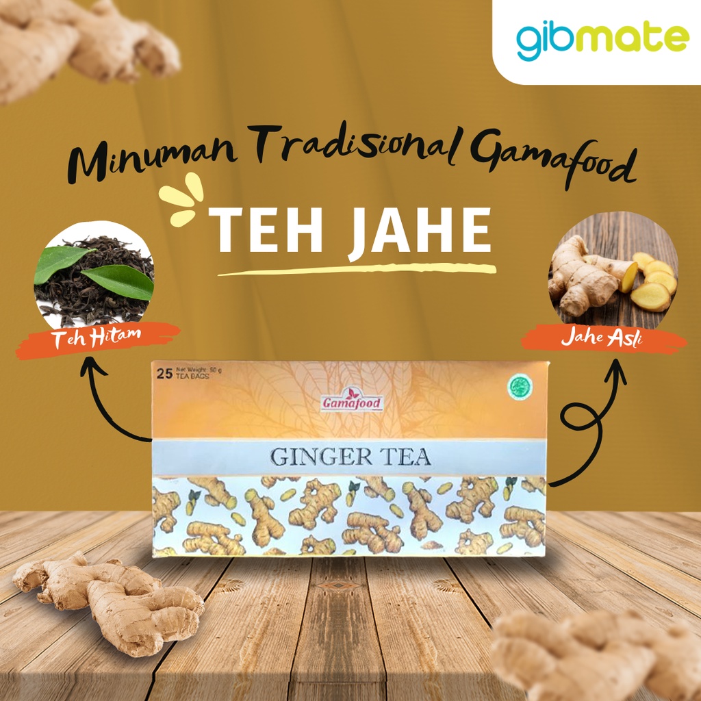 Jual Teh jahe herbal Gamafood | Ginger tea minuman jahe | detox tea ...