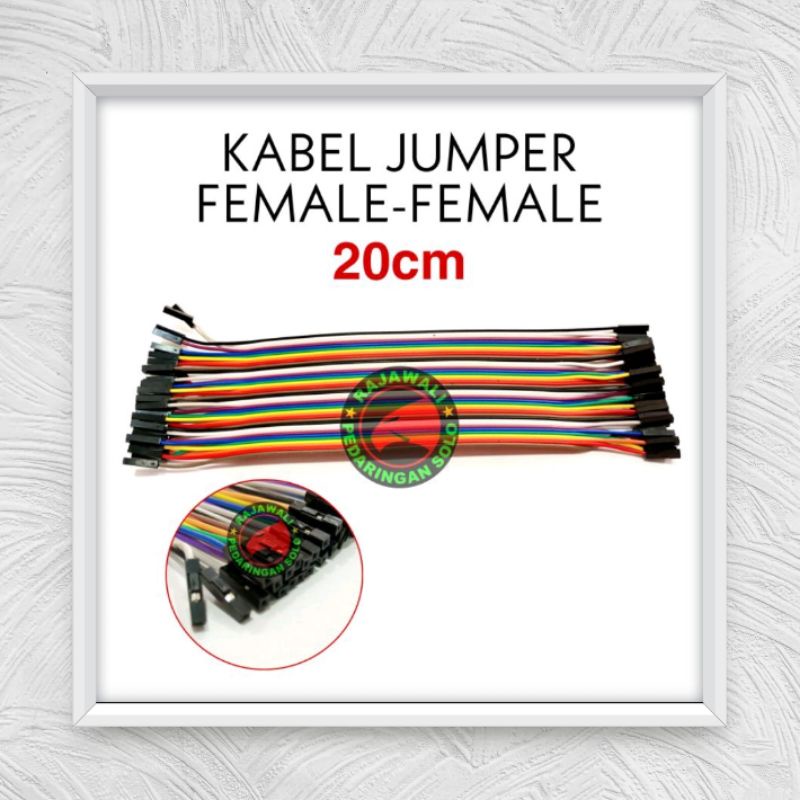 Jual KABEL JUMPER DUPONT FEMALE - FEMALE ARDUINO ROBOTIC ECER SATUAN ...