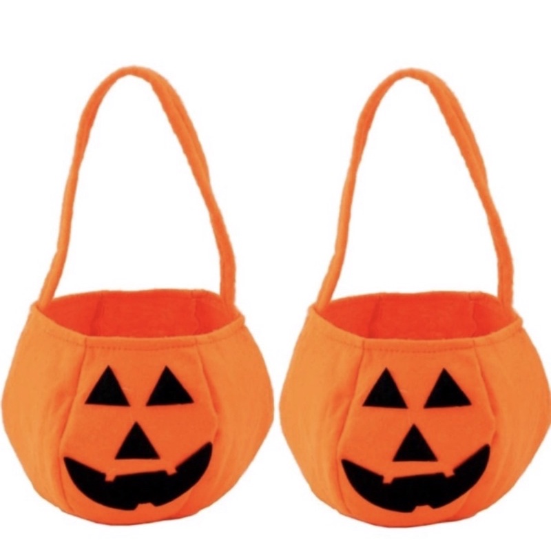 Jual jojokids / halloween pumpkin candy bag trick or treat candy basket ...
