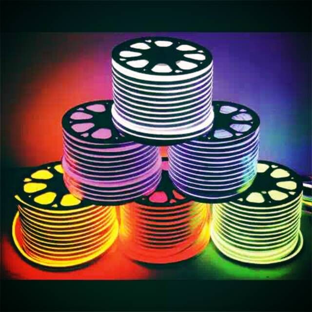 Jual Lampu Neon Flex LED Selang Flexible sign strip fleksibel 50m 1 ...