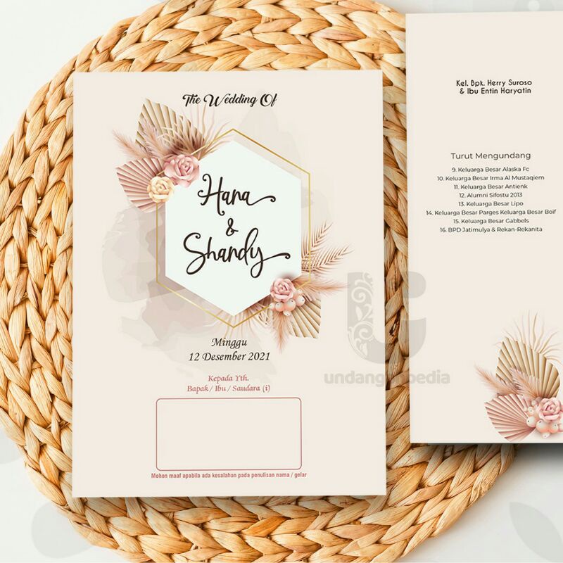 Jual undangan pernikahan/ invitation wedding | Shopee Indonesia