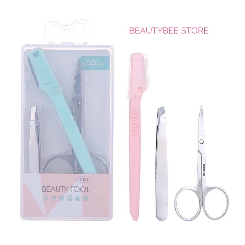 Jual BEAUTY SET ISI 3 (GUNTING, PINSET, PENCUKUR ALIS) A0876 | Shopee ...