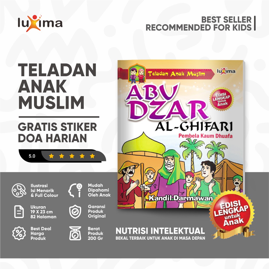 Jual Kisah Abu Dzar Ghifari - Seri Teladan Anak Muslim 9 / Buku Cerita ...