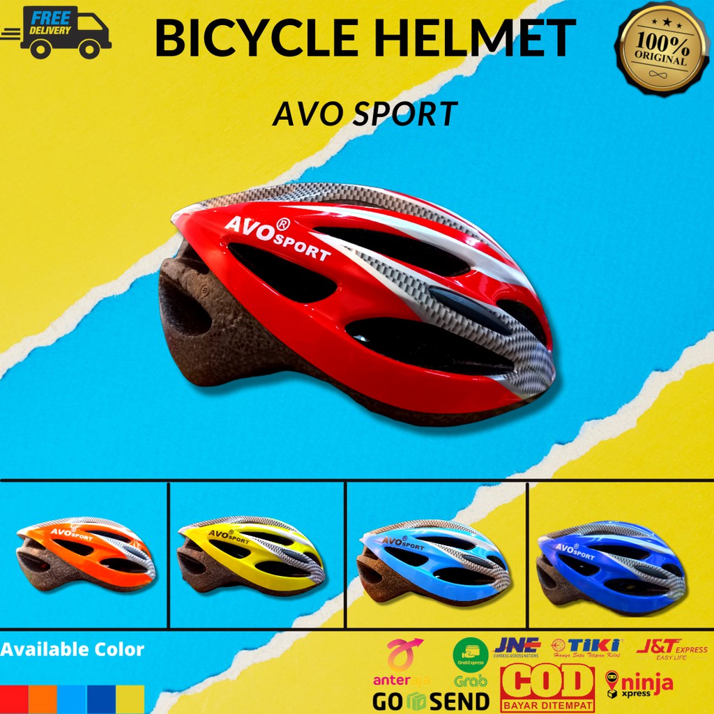 Jual Helm Sepeda Gunung MTB Dewasa Ringan Universal AVO SPORT | Shopee ...