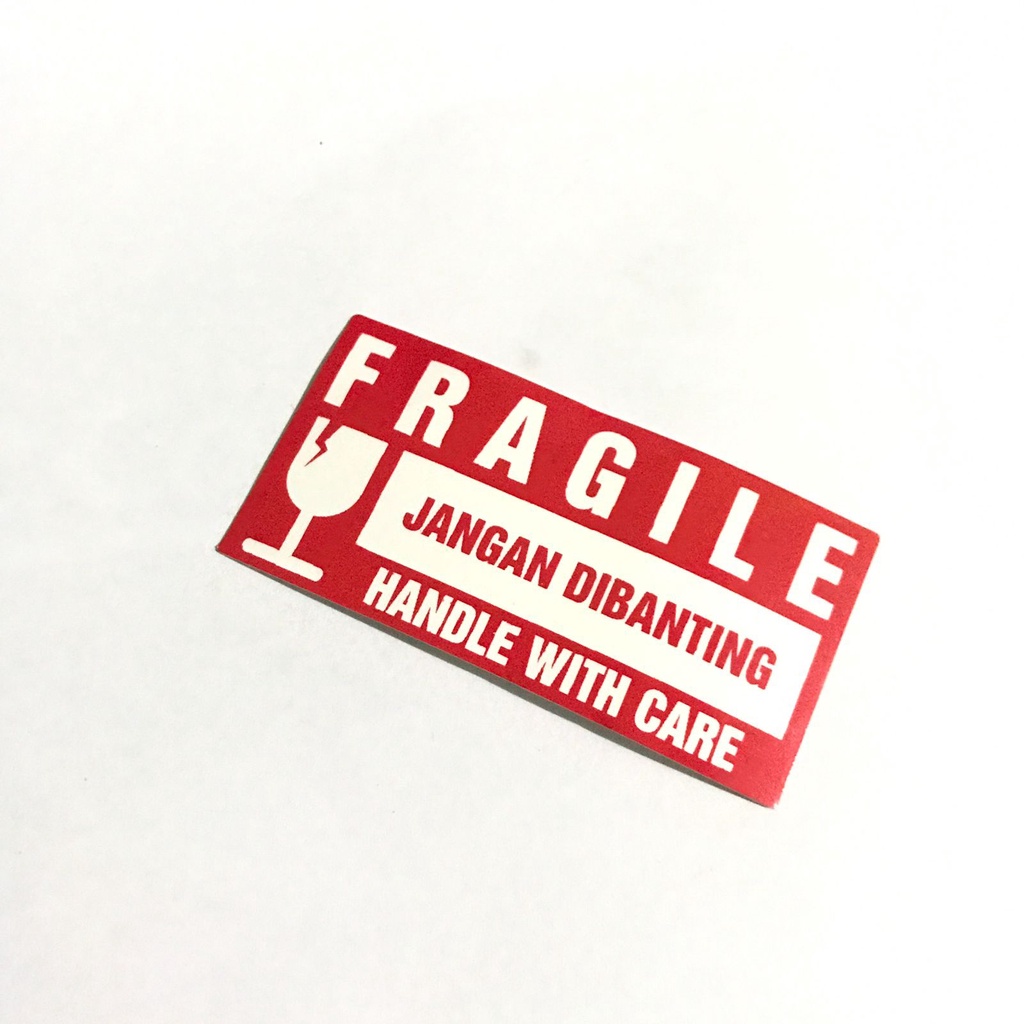 Jual Stiker Fragile Stiker Barang Pecah Belah tahan air graftac ...