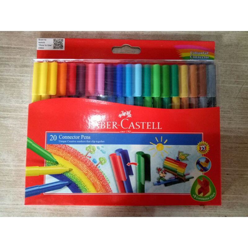 Jual FABER-CASTELL 20 CONNECTOR PENS SPIDOL | Shopee Indonesia