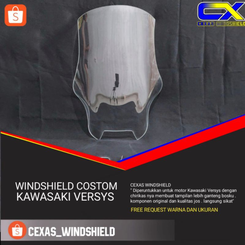 Jual Windshield Custom Versys 150cc | Shopee Indonesia