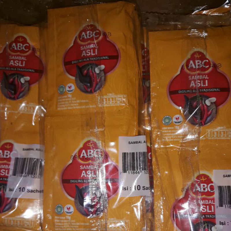 Jual Caos/saus sambal abc saset(10@18gr) | Shopee Indonesia