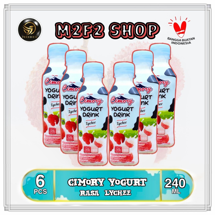 Jual Yogurt Cimory Drink Rasa Leci | Lychee Botol Pet - 240 ml (Kemasan 6 Pcs) | Shopee Indonesia