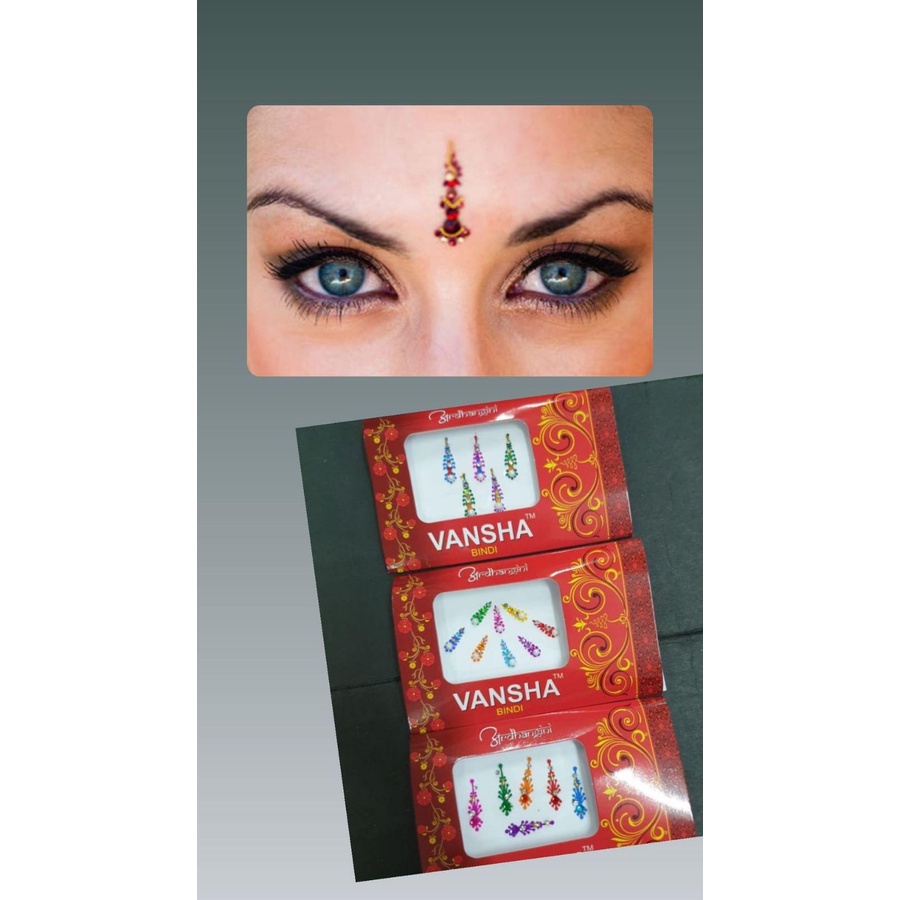 Jual Bindi India bulat Bindi Hiasan Hidung Hiasan India Bindi India ...