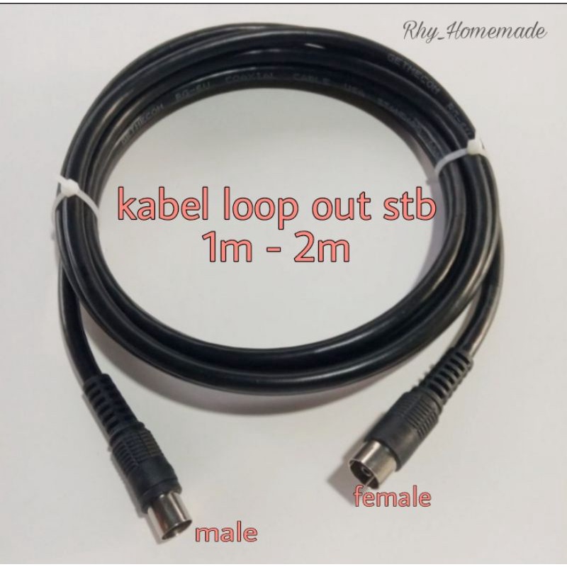 Jual kabel loop out, kabel sambungan antena TV (1-2 meter) | Shopee ...