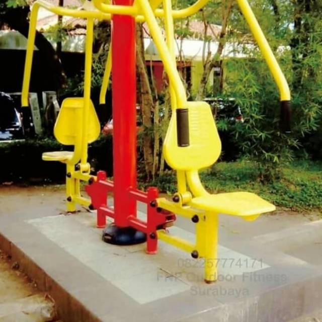 Jual CHEST PRESS 2 SEAT / ALAT FITNESS OUTDOOR | Shopee Indonesia