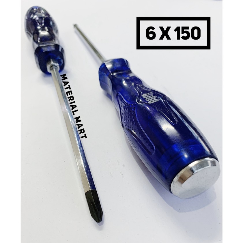 Jual Obeng Ketok Toho 6 x 150mm Plus | Obeng Magnet ASLI | Screwdriver ...