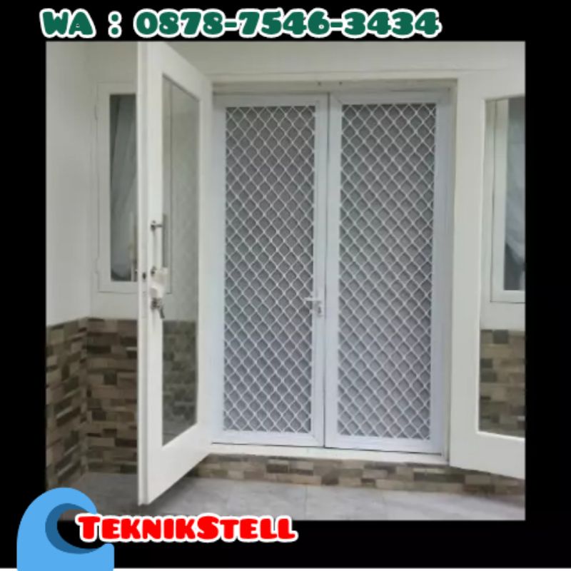 Jual pintu aluminium expanda pintu kasa nyamuk pintu dobel 2 pintu ...