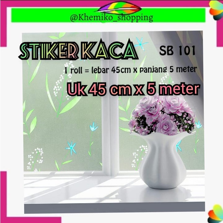 Jual KMK STIKER KACA UK 45CM X 5 METER SB 101 STICKER SETIKER WALLPAPER ...