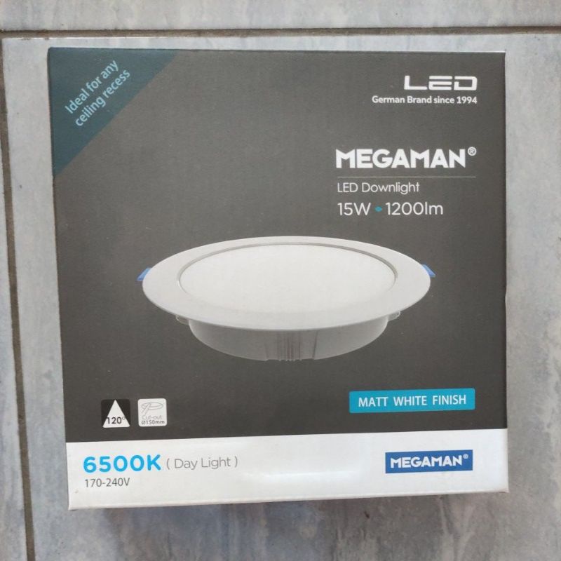 Jual Lampu Downlight Led Panel Megaman 15 watt MQTL 1119 6500K (cahaya ...