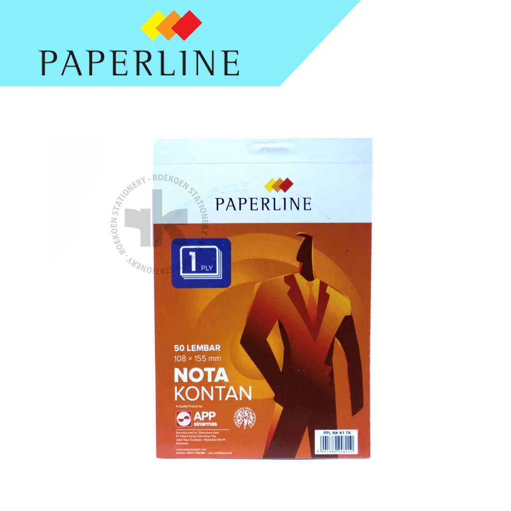 Jual Paperline Nota Kecil - K1 1Ply 55gsm 108x155mm (50 set) | Shopee ...