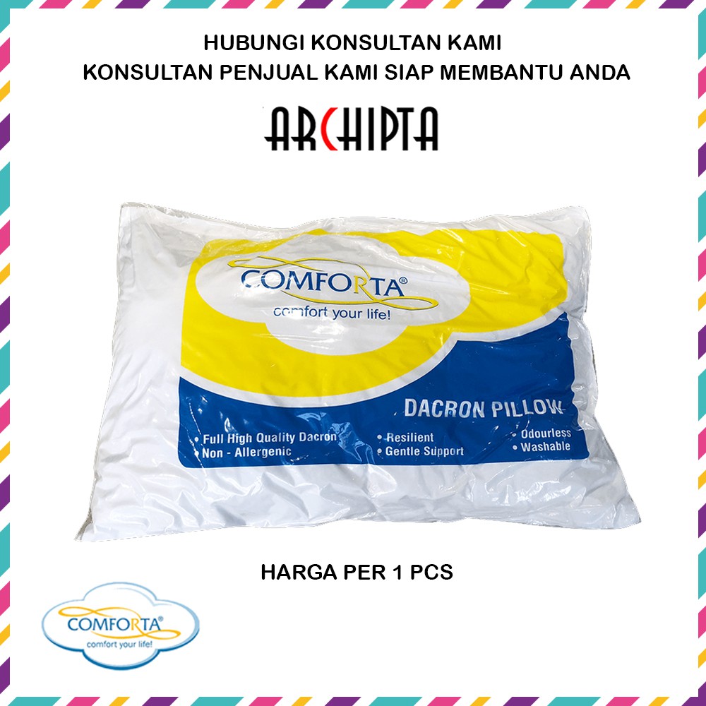 Jual Comforta - Bantal / Pillow Dacron Kwalitas Terjamin | Shopee Indonesia