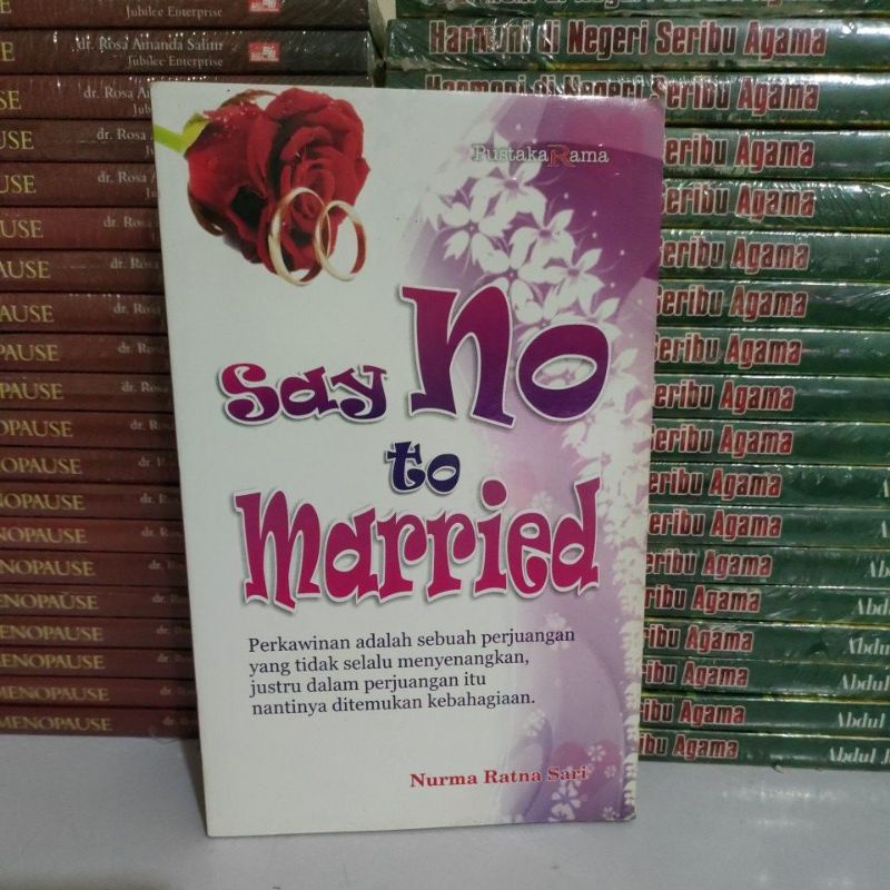 Jual Buku Original Buku Say No To Married Shopee Indonesia