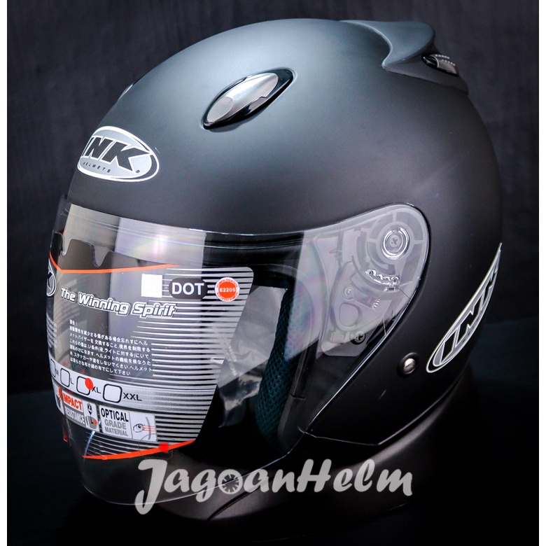 Jual INK HELM CENTRO JET SOLID | BLACK DOFF / MATT | ORIGINAL HELMET ...