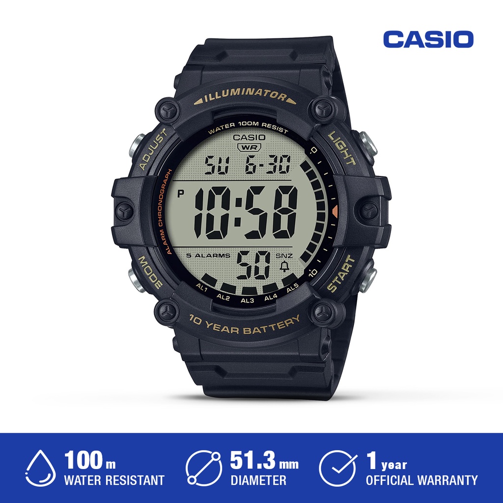 Jual Jam Tangan Casio Digital Pria Original AE-1500WHX-1AVDF | Shopee Indonesia