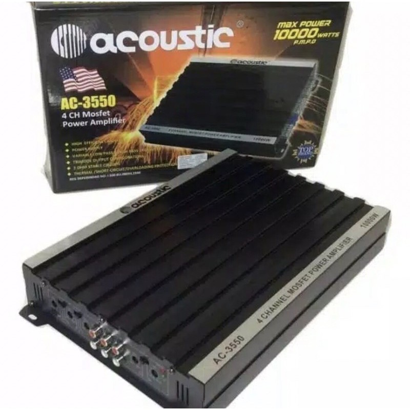 Jual Power amplifier Acoustic aAC-3550 4 channel mosfet 10000 watt ...