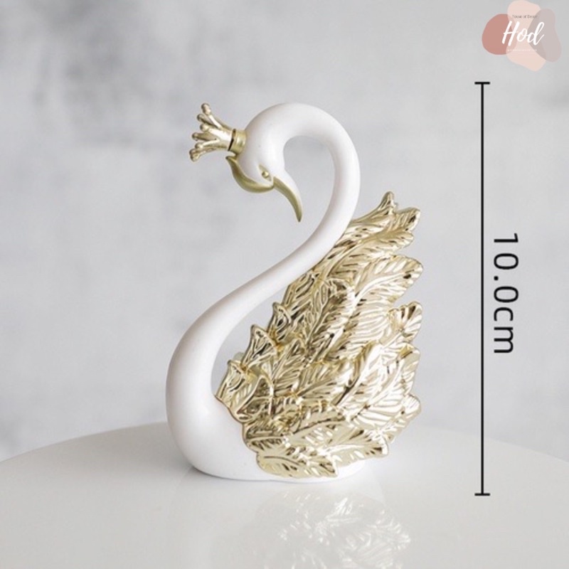 Jual Topper Swan Gold Silver With Crown Hiasan Kue Birthday Cake ...