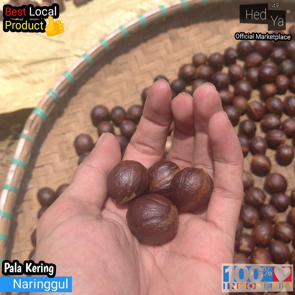 Jual 250gr Biji Pala Pala Kering Best Quality Ekspor Grosir Premium ...