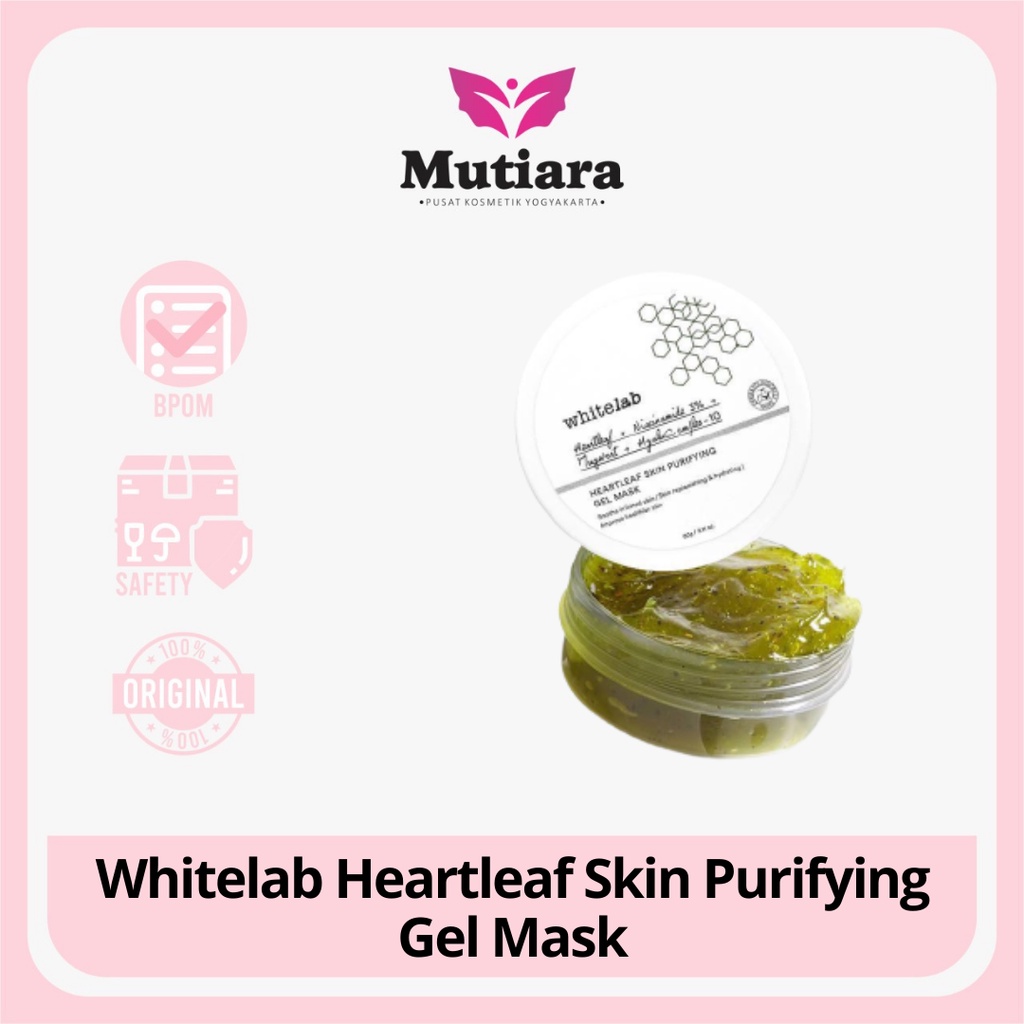 Jual WHITELAB HEARTLEAF SKIN PURIFYING GEL MASK | Shopee Indonesia