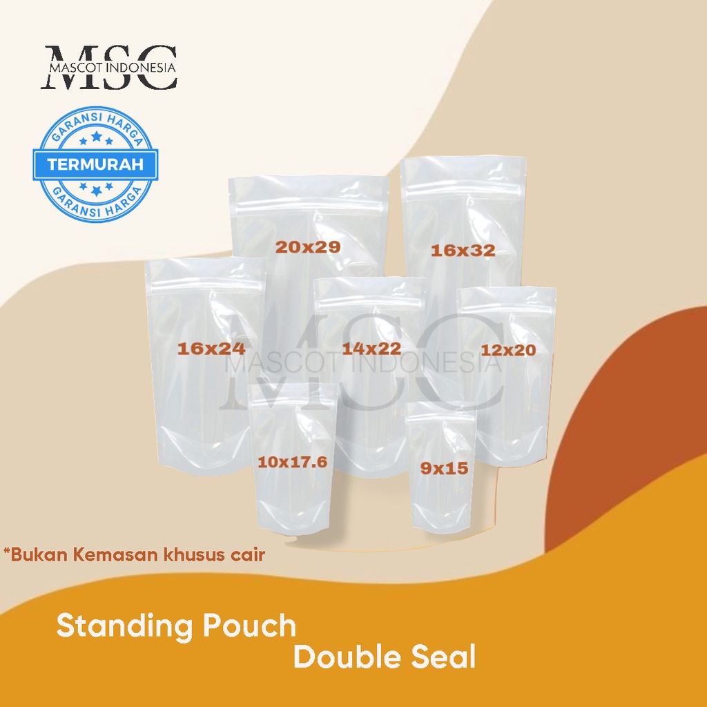 Jual Standing Pouch Mascot | Seal Lebar | Double Seal Merk Mascot 20x29 ... Jual Standing Pouch Mascot | Seal Lebar | Double Seal Merk Mascot 20x29 ...