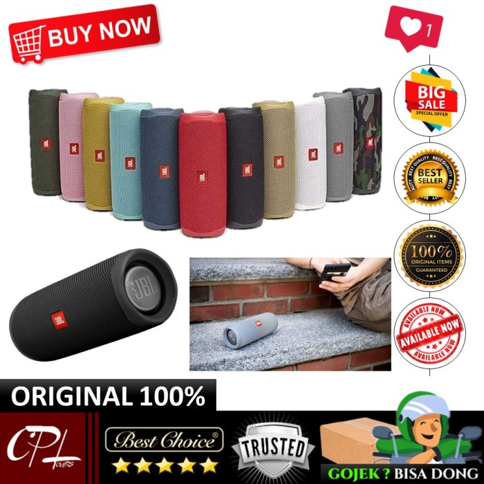 Jual Speaker Jbl - Jbl Flip 5 Waterproof Bluetooth Speaker With ...