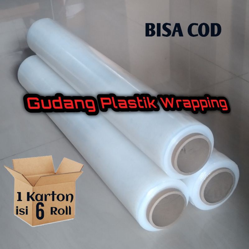 Jual 1 BOX PLASTIK WRAPPING LEBAR 50 CM | STRETCH FILM | PLASTIK WRAP ...