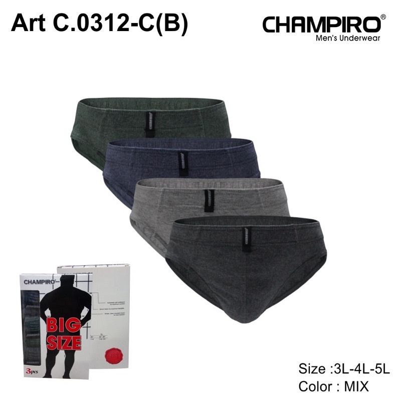 Jual CHAMPIRO 0312 C (B) / celana dalam pria jumbo / cd pria jumbo / cd ...