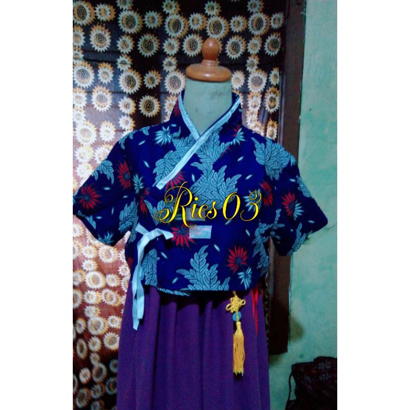 Jual Ready Hanbok set / hanbok batik/ jeogori batik / inner hanbok ...