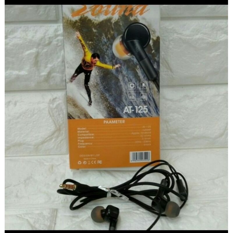 Jual HF Handsfree JBL AT-125 Extra Super Bass Heandset JBL AT-125 ...