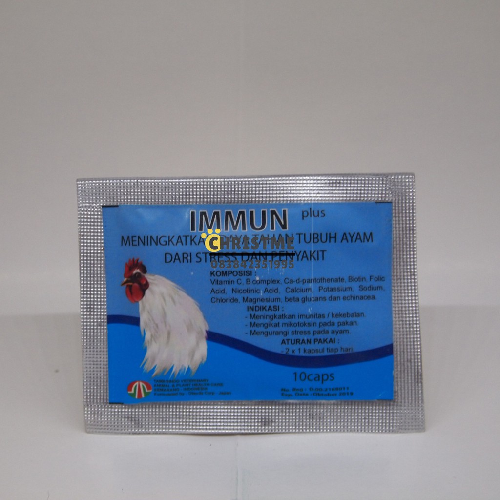 Jual Immun Plus 10 Capsul Original - Meningkatkan daya tahan tubuh ayam ...