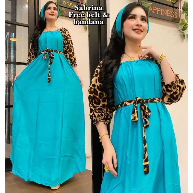 Jual GAMIS MACAN NON PASMINA PASMINA FREE SABUK+BANDANA(BISA UNTUK ...