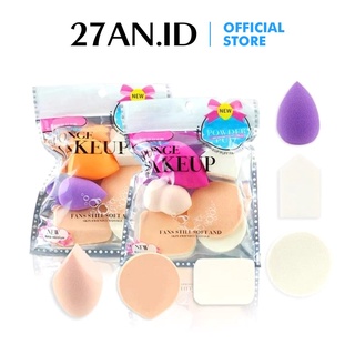 Jual (27AN.ID) Beauty Blender H88 Sponge Bedak Isi 6 Pcs Powder Puff ...