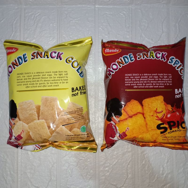 Jual MONDE Biskuit Serena Snack Gold & Snack Spicy Tomato Pack 60gr ...