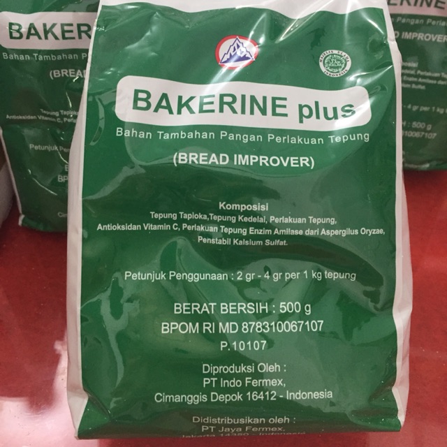 Jual Bakerine plus bread improver/pelembut roti (500gr) | Shopee Indonesia