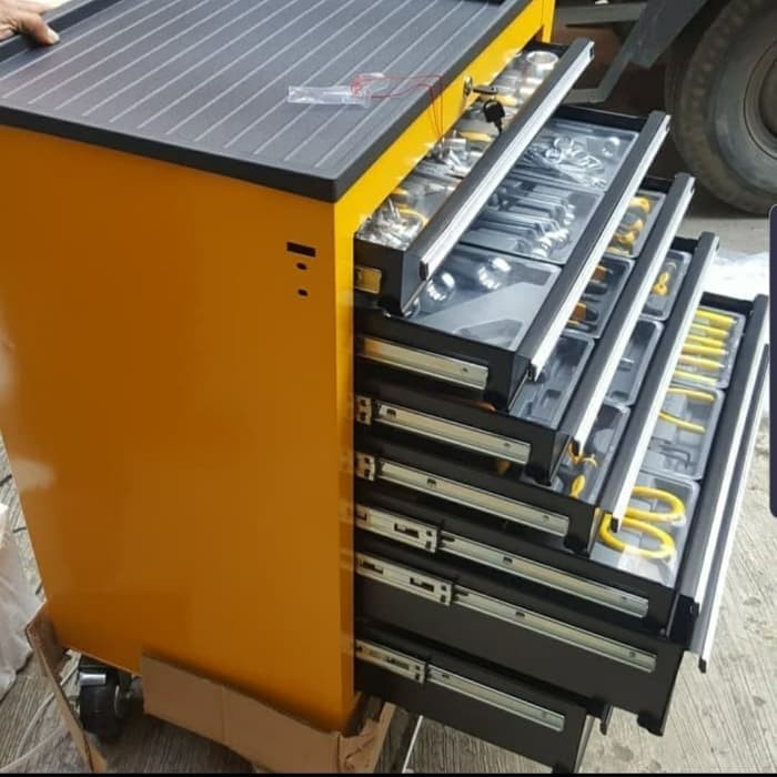 Jual Lemari Kunci tool Box Alat Perkakas Bengkel Roller 7 laci/Cabinet ...