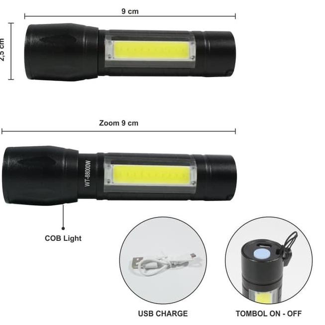 Jual TRX3j3Ix--{ OMG } SENTER MINI 911 / LAMPU SENTER USB CHARGER ...
