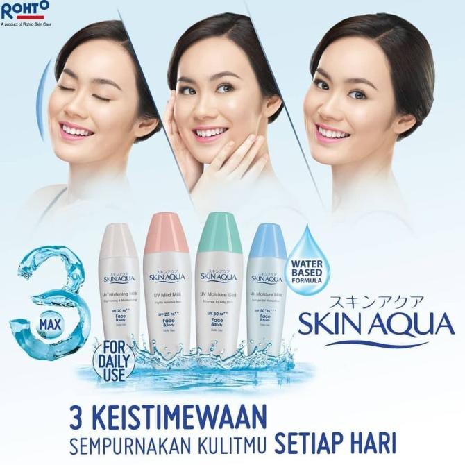 Jual Skin Aqua UV (Moisture Gel/Mild Milk/Moisture Milk/Whitening)(40gr ...