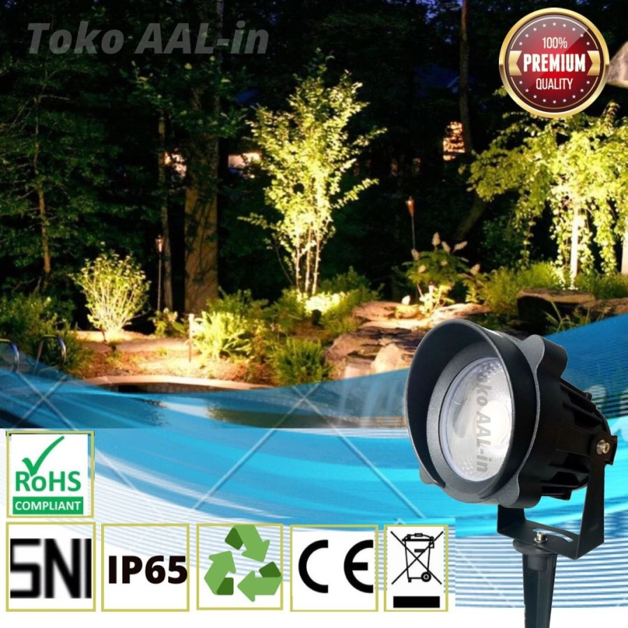 Jual LAMPU TAMAN LED COB OUTDOOR Spot Light WATERPROOF SOROT TAMAN 25W | Shopee Indonesia