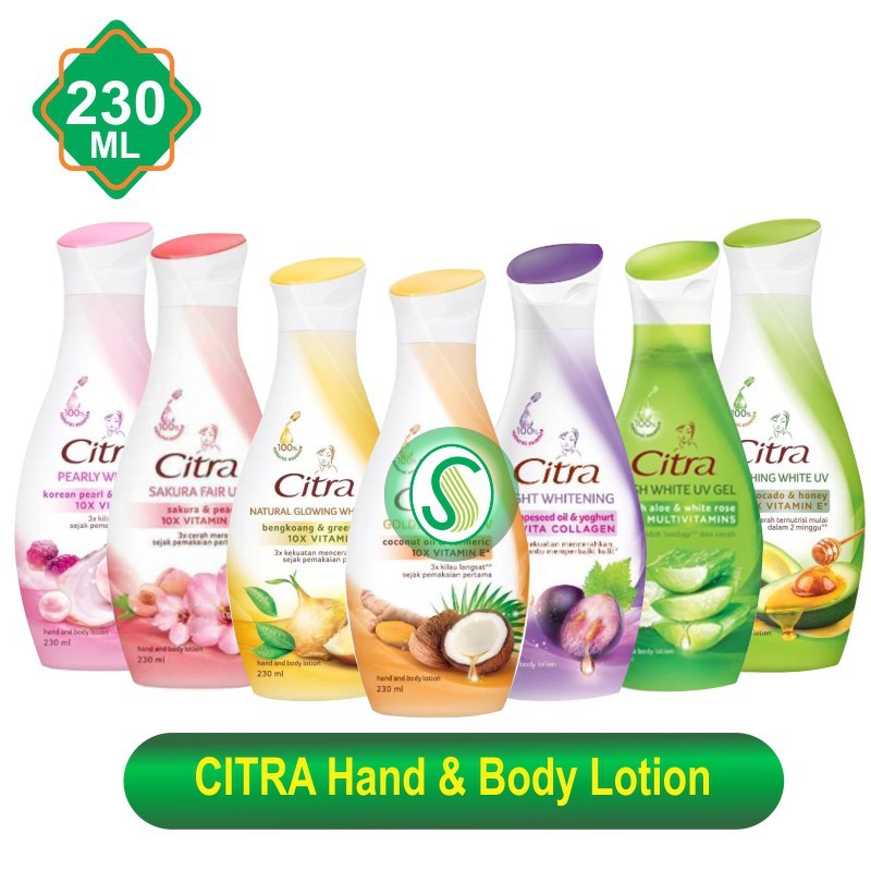 Jual CITRA Body lotion ALL Variant 210ml | Shopee Indonesia