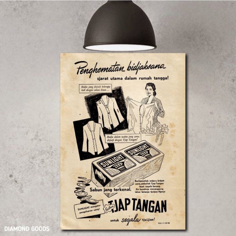 Jual poster aesthetic / wall collage poster iklan vintage jadul ...