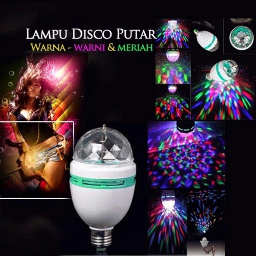 Jual Lampu Led Disco Rotating (Full Colour) Rotating Lamp Led 3 Watt 1 ...